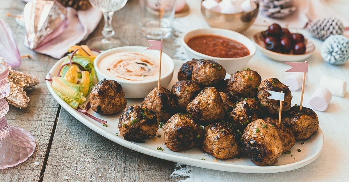 Frikadelles with sweet and spicy dipping sauce • SA Pork