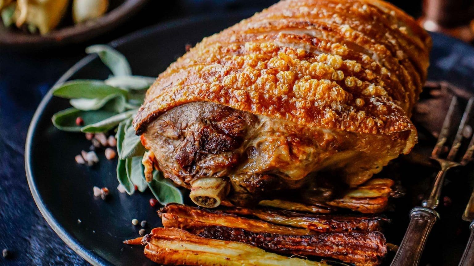 Golden roast Leg of Pork • SA Pork