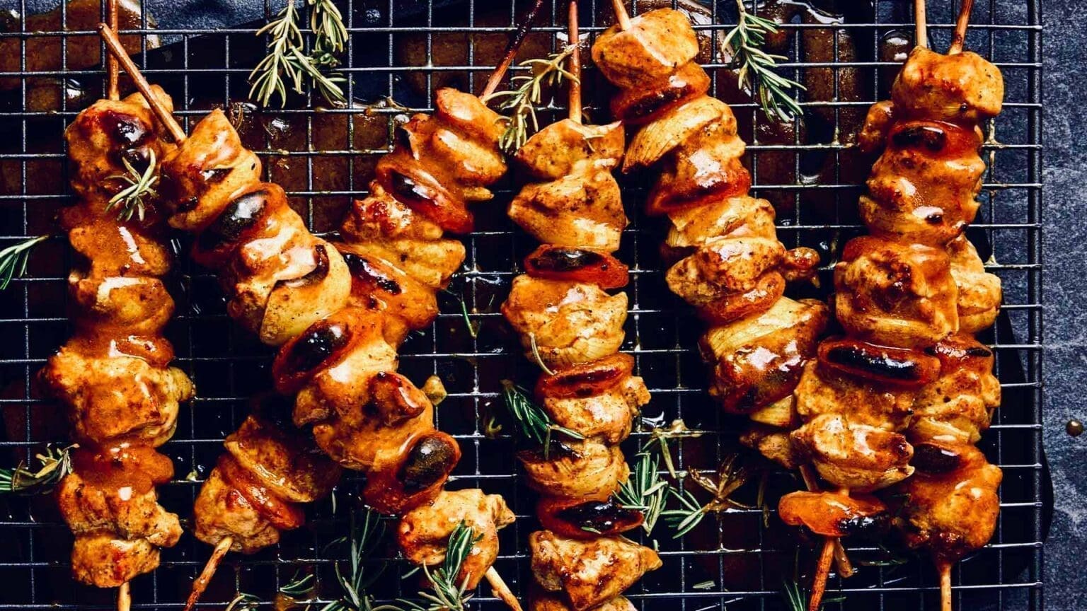 Pork neck and apricot sosaties • SA Pork